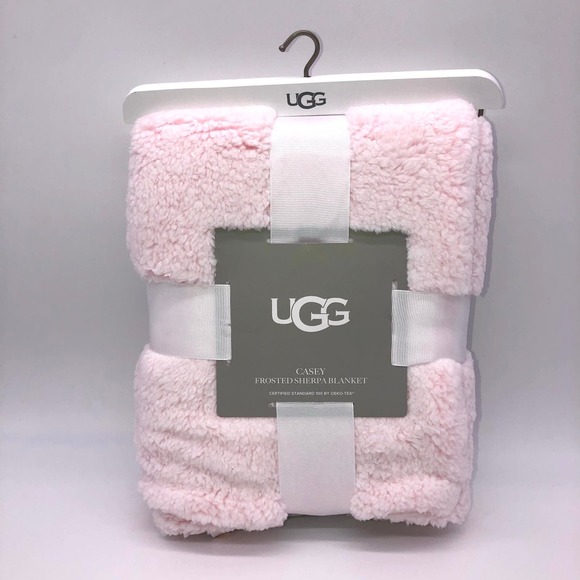 UGG | Other | Ugg Casey Frosted Sherpa Pink Shell Baby Blanket | Poshmark